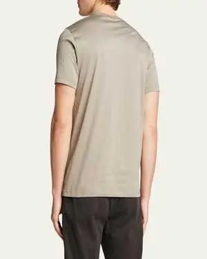 Theory Precise Luxe Cotton Short-sleeve Tee - Eclipse