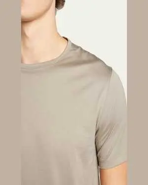 Theory Precise Luxe Cotton Short-sleeve Tee - Eclipse
