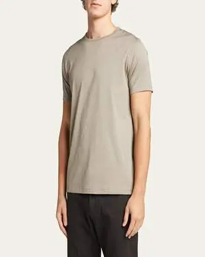 Theory Precise Luxe Cotton Short-sleeve Tee - Eclipse