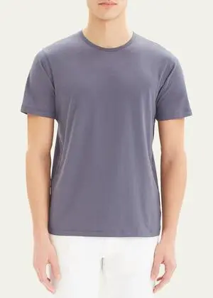 Theory Precise Luxe Cotton Short-sleeve Tee Reef