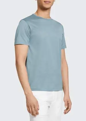 Theory Precise Luxe Cotton Short-sleeve Tee Seamoss
