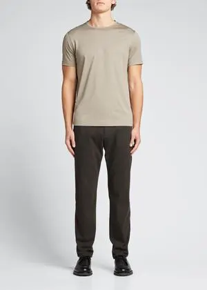 Theory Precise Luxe Cotton Short-sleeve Tee Trooper