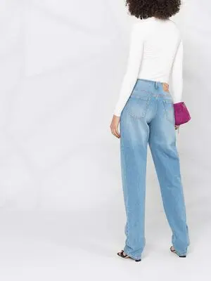 Alexander Wang Logo-print Long-sleeved Top