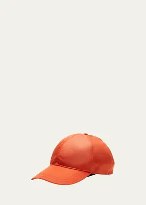 Prada Prada Nylon Baseball Cap F0049 Arancio