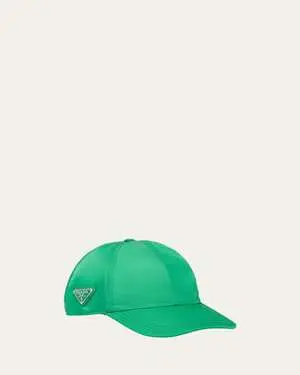 Prada Nylon Baseball Cap - Menta