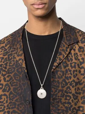 PARTS OF FOUR Diamond-encrusted Necklace - Metallic