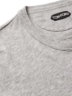 TOM FORD Mélange Cotton-jersey T-shirt