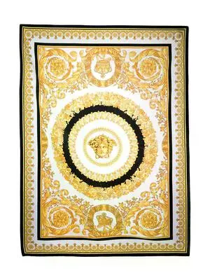 Versace Signature Baroque Print Beach Towel
