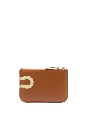 Comme Des Garçons Zipped Wallet - Brown