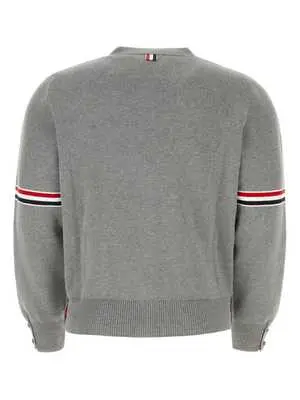 Thom Browne Milano Stitch Stripe Armband Cardigan - Grey