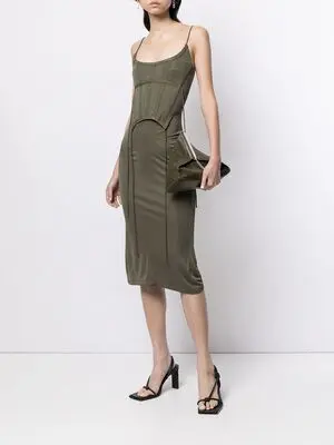 green emerald velvet dress Leana Satin Gown