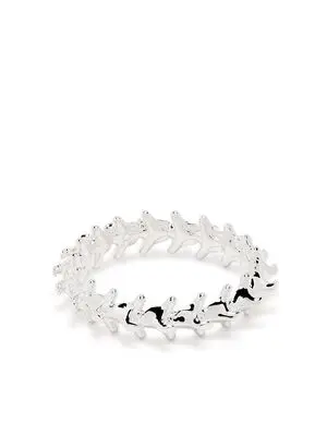 SHAUN LEANE Serpent Trace Band Ring - Silver