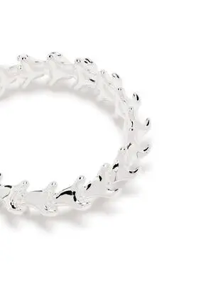 SHAUN LEANE Serpent Trace Band Ring - Silver