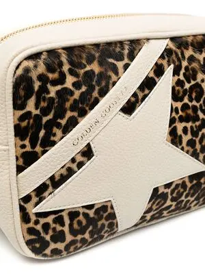 GOLDEN GOOSE Star Leopard-print Crossbody Bag