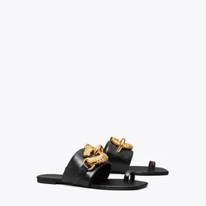 Tory Burch Jessa Toe Ring Sandal - Perfect Black