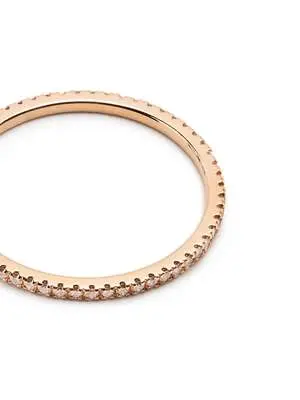 Le Gramme 18kt Gold Diamond Pavé Ring - Red