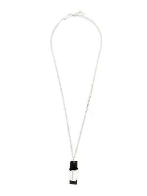 COUP DE COEUR Agate Pendant Necklace - Metallic