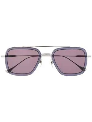 Dita Flight Pilot Sunglasses - Silver
