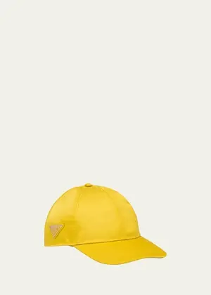 Prada Nylon Baseball Cap F0010 Giallo