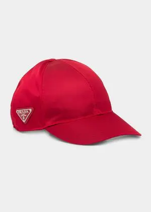 Prada Nylon Baseball Cap F0011 Rosso