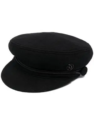 MAISON MICHEL Abby Sailor Cap - Black