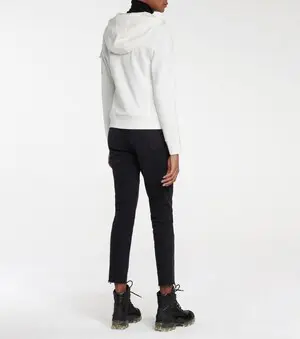 Moncler Down And Cotton Jersey Jacket