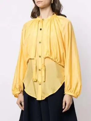 EUDON CHOI Tie-fastening Long-sleeve Blouse