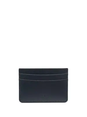 A.p.c. André Embossed Logo Cardholder - Blue