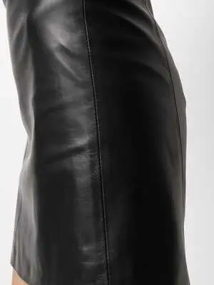 MANOKHI High-waisted Leather Skirt