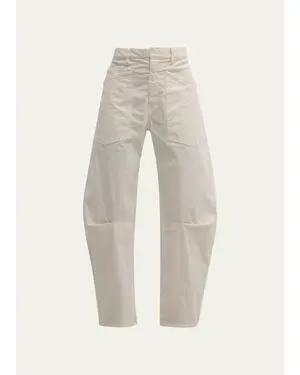 NILI LOTAN Nili Lotan Shon Cropped Pants Eggshell