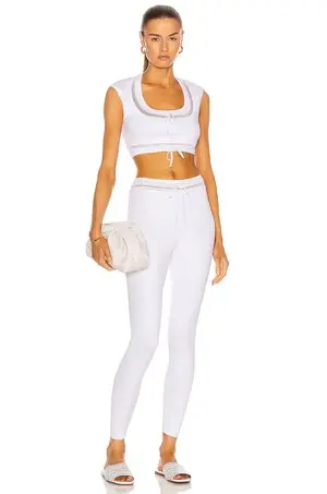 Alaïa Edition 1993 The Lace Knit Leggings In White