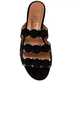 Alaïa Leather Bombe Sandals