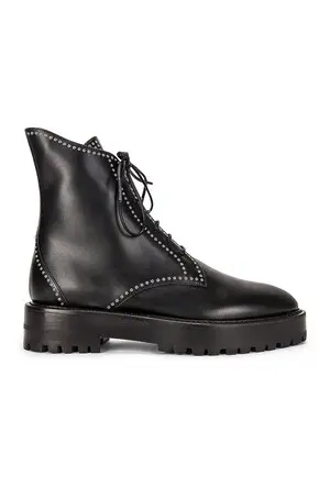 Alaïa Leather Micro Oeillets Boots