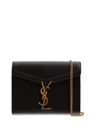 Saint Laurent Cassandra Leather Chain Wallet Bag
