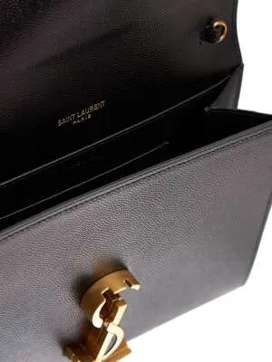 Saint Laurent Cassandra Leather Chain Wallet Bag