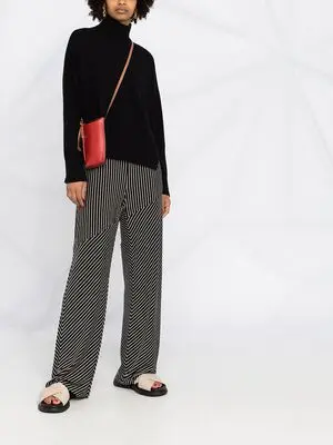 BARRIE Roll Neck Cashmere Jumper - Black