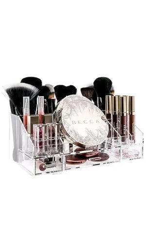 IMPRESSIONS VANITY Brush And Makeup Organizer Tray - Clear