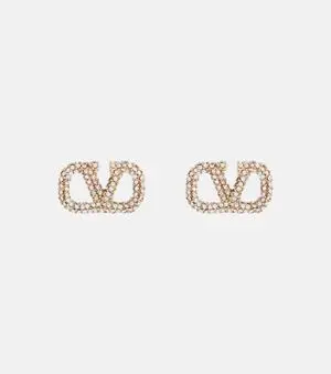 Valentino Garavani Vlogo Stud Earrings - Gold