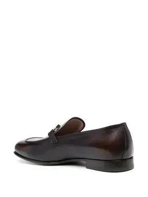 FERRAGAMO Gancini Square-toe Loafers