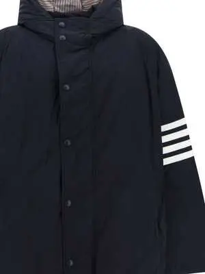 Thom Browne Downfill Hooded Football 4-bar Parka - Blue