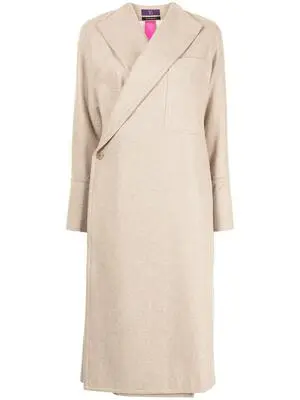 Y’s Asymmetric Front Wool Coat