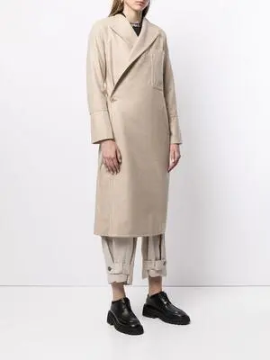 Y’s Asymmetric Front Wool Coat