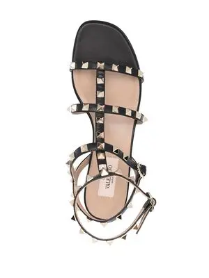 Valentino Garavani Rockstud Strappy Sandals - Black