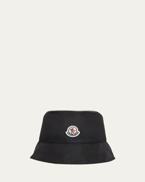 Moncler Logo Bucket Hat Brown