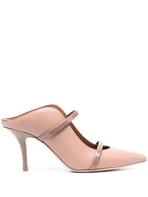 MALONE SOULIERS 110mm Maureen Mules - Neutrals
