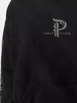 PURPLE BRAND Logo Print Hoodie