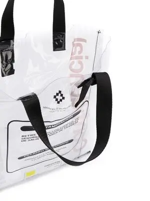 COUNTY OF MILAN Marcelo Burlon Warning Tote - Neutrals
