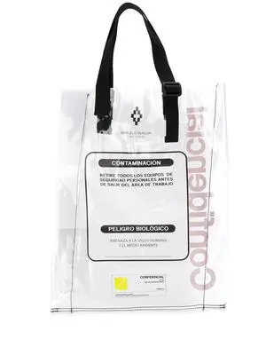 COUNTY OF MILAN Marcelo Burlon Warning Tote