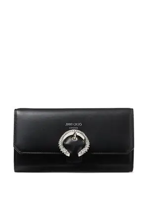 JIMMY CHOO Wallet Crystal-buckle Clutch Bag