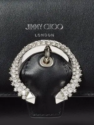 JIMMY CHOO Wallet Crystal-buckle Clutch Bag
